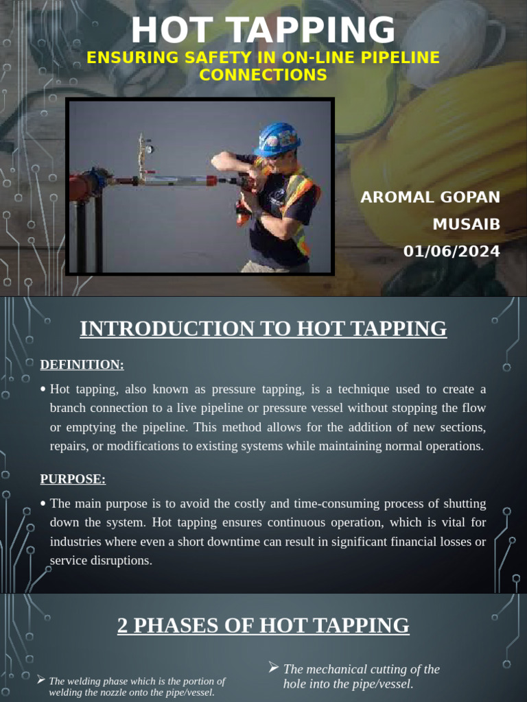Hot Tapping Safety Procedures Guide | PDF | Leak | Tap (Valve)