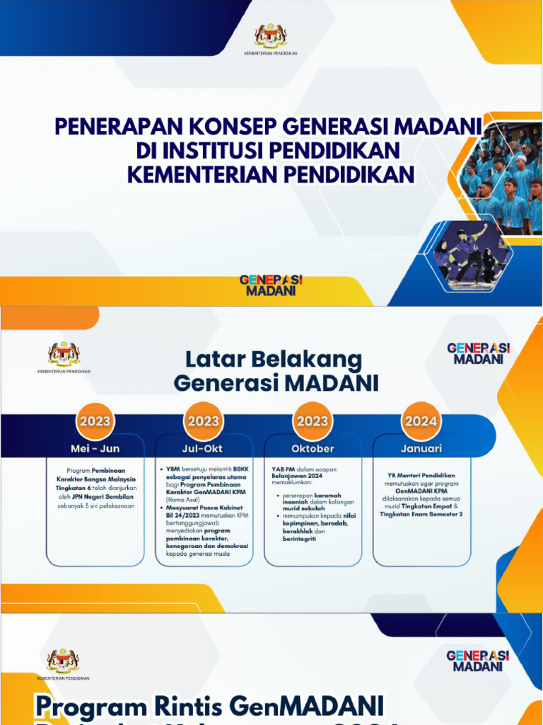 Bahan Taklimat Generasi Madani 2025 - TERKINI EDIT | PDF