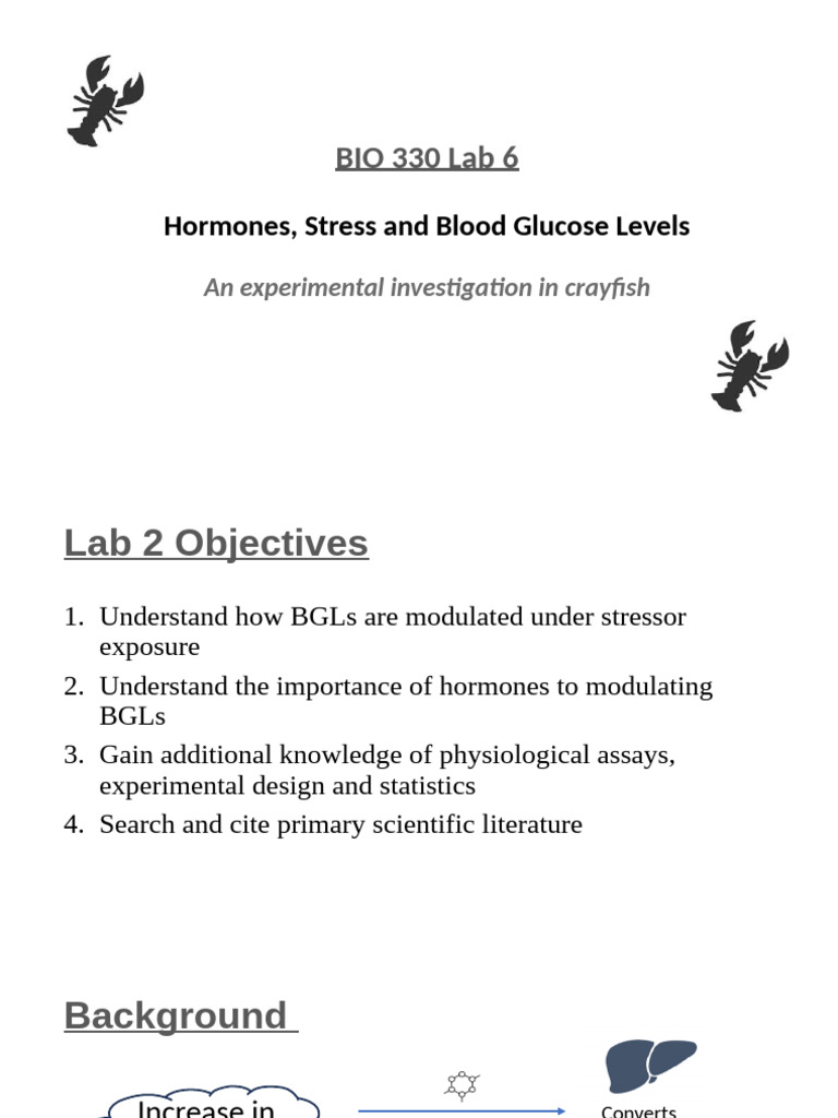 Lab 6 - Hormones, Stress and BGL 2025 | PDF | Stress (Biology) | Glucose