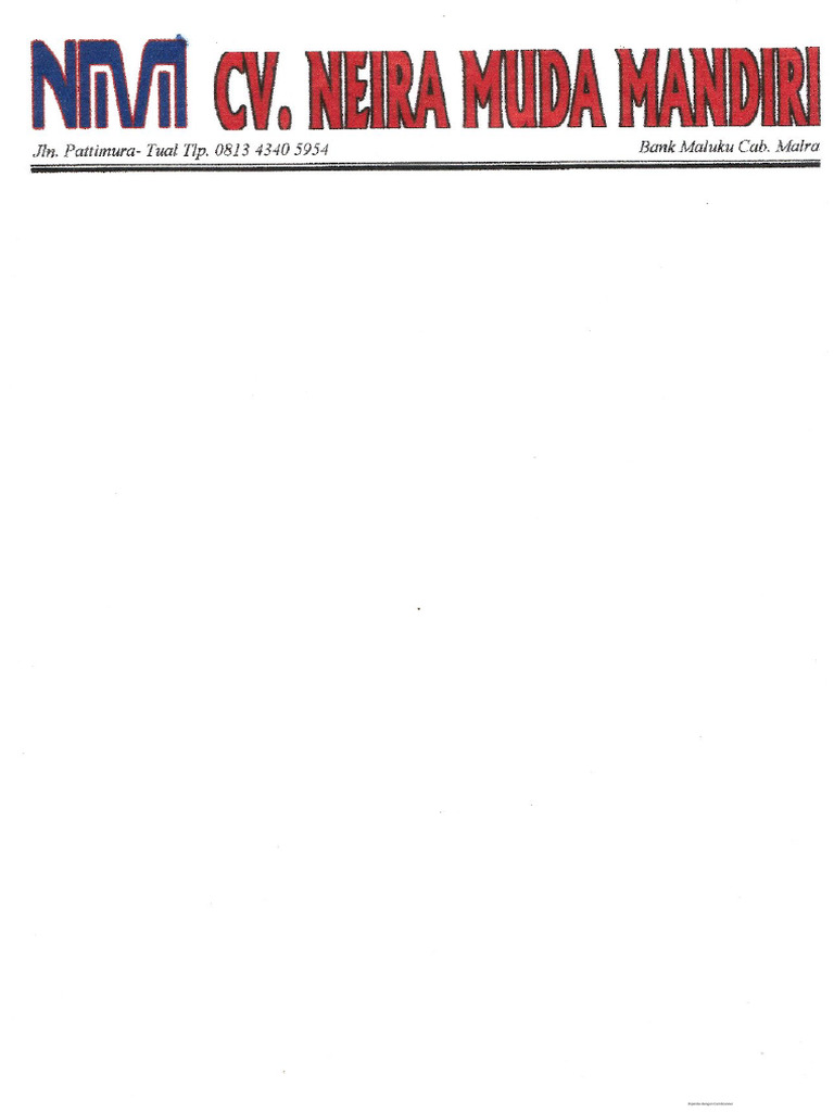 CV - NMM Kop Surat & TTD Cap | PDF