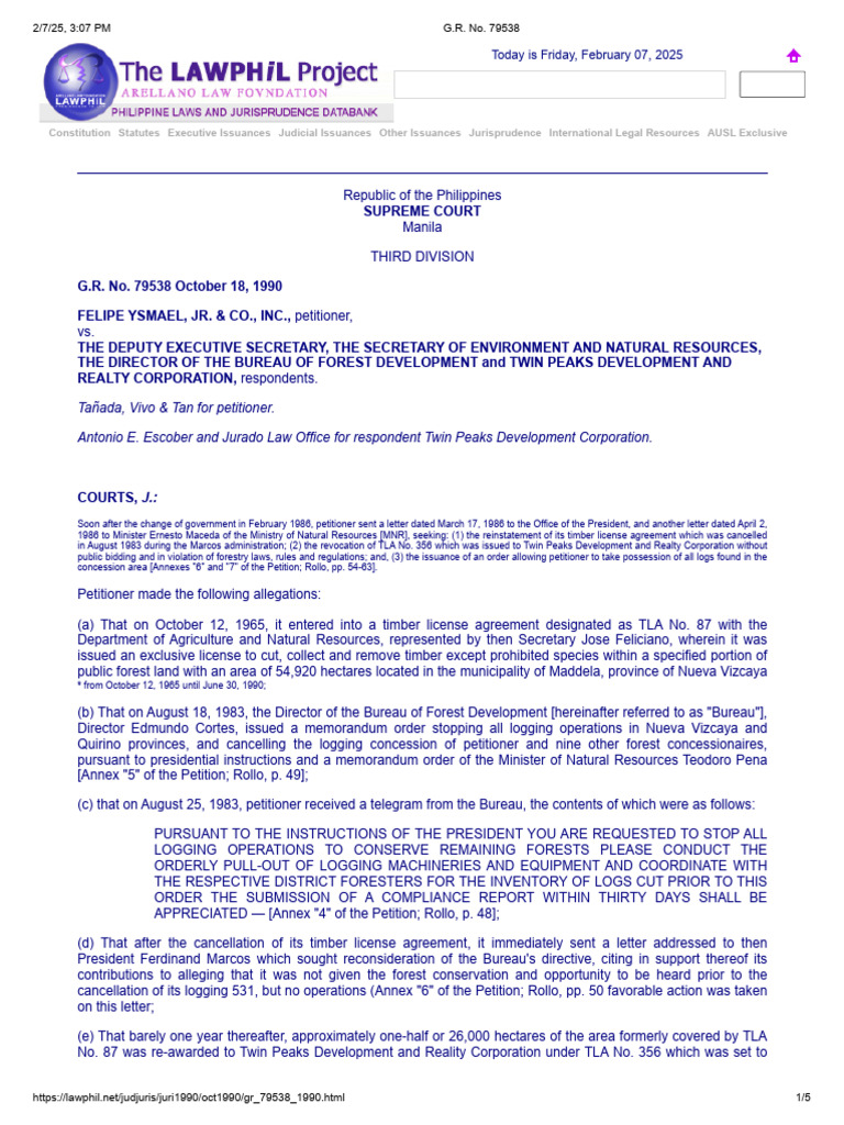 Ysmael Vs Deputy Secretary | PDF | Laches (Equity) | Certiorari