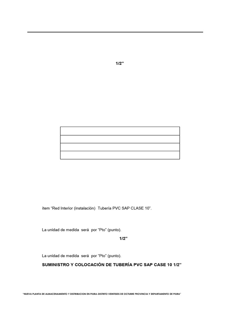 Especificaciones Tecnicas de Instalaciones Sanitarias | PDF | Bomba | Tubería (transporte de ...