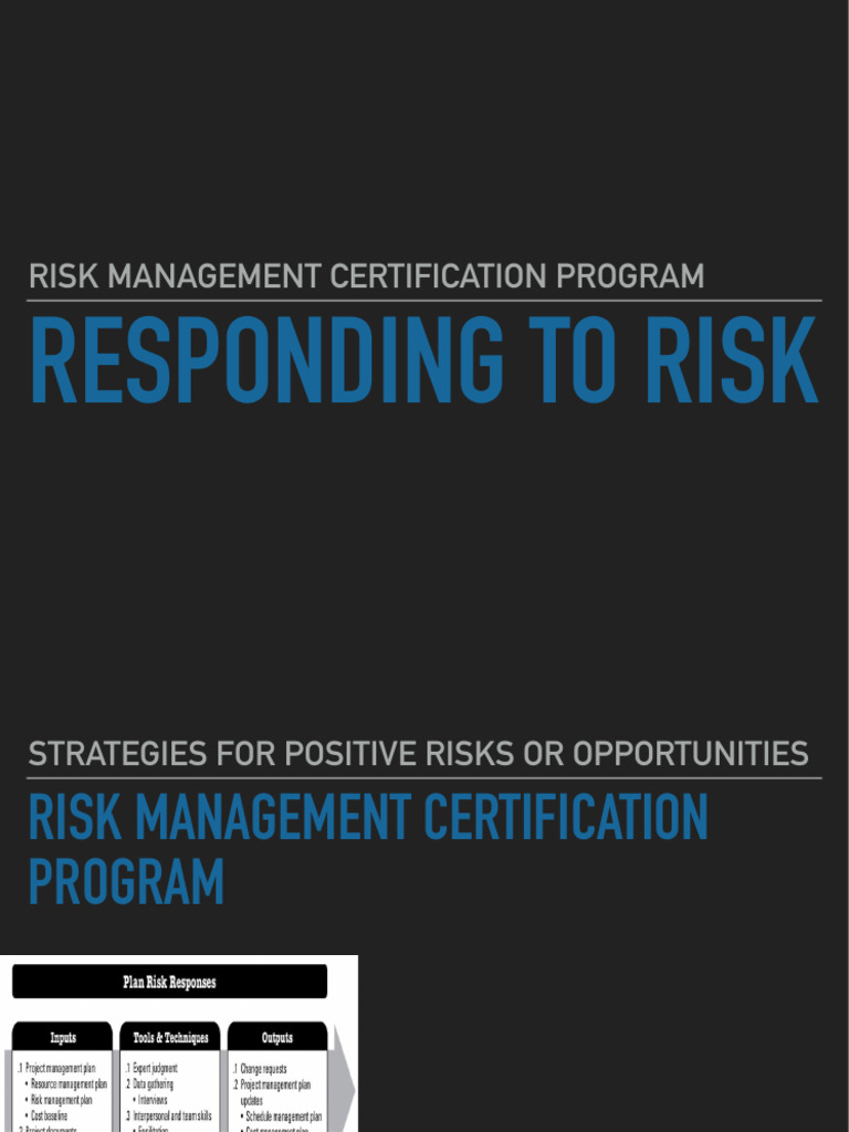 Risk Management Certification Program | PDF | Risk | Risk Management