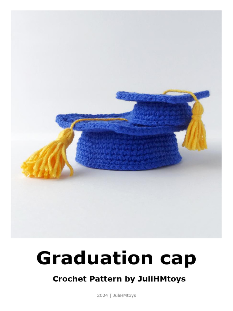 Graduation Cap Crochet Pattern | PDF | Crochet | Yarn