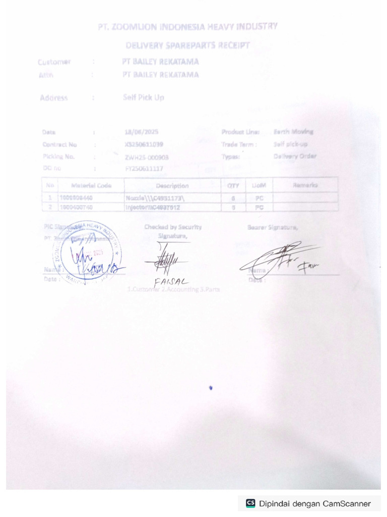 Fy250611117 PT Bailey Rekatama | PDF