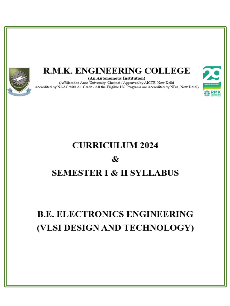 Vlsi 2024 Curriculum and Syllabus After 10th Bos | PDF | C++ | Method (Computer Programming)