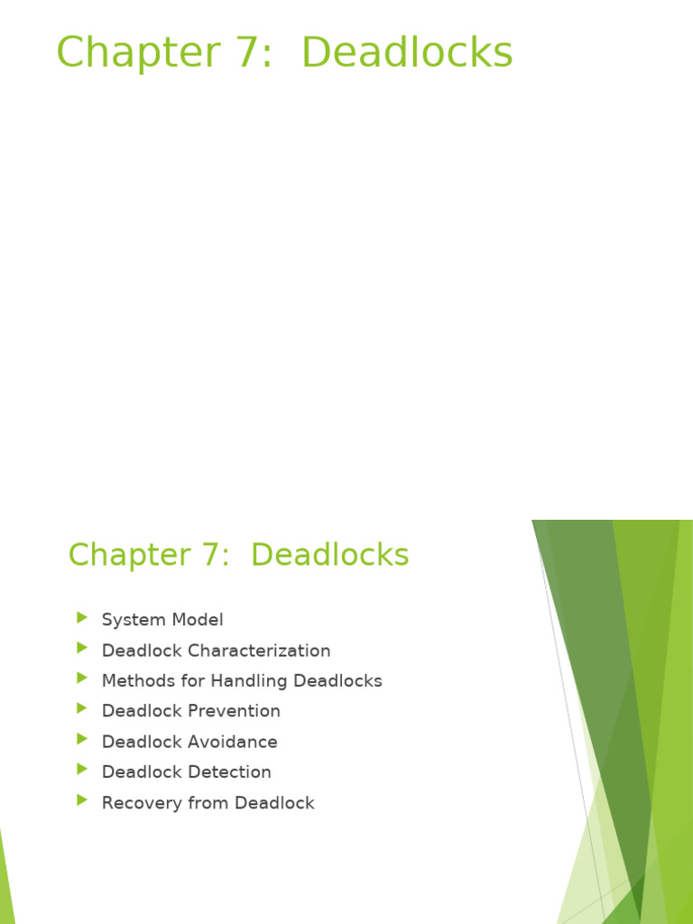 Deadlock Lecture OS-1 | PDF | Computing | Theoretical Computer Science