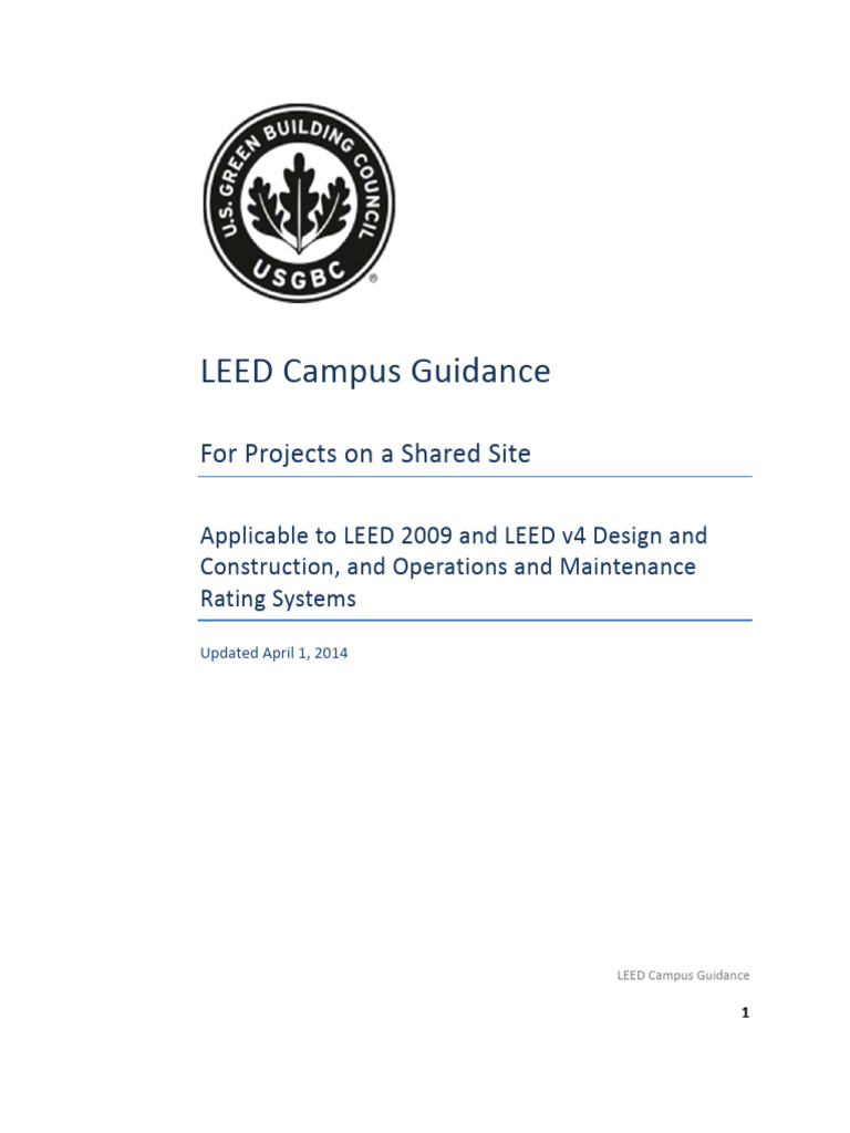 LEED Campus Guidance | PDF | Stormwater | Green Building