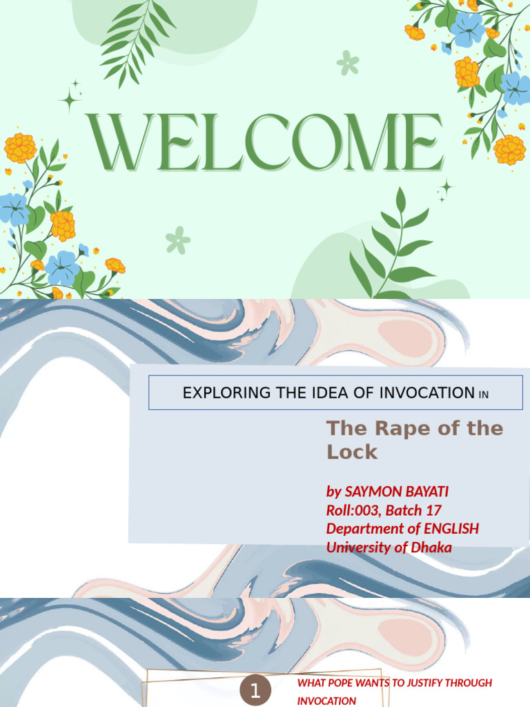 Invocation and Satire in Pope's Work | PDF | Muse | Greek Mythology