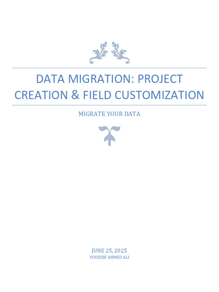 Migrate Your Data Project Guide | PDF