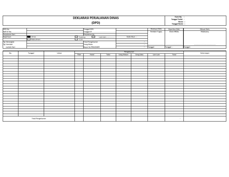 Deklarasi Form | PDF