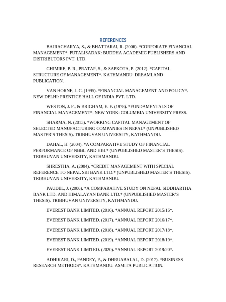 References Apa7 Caps | PDF | Nepal
