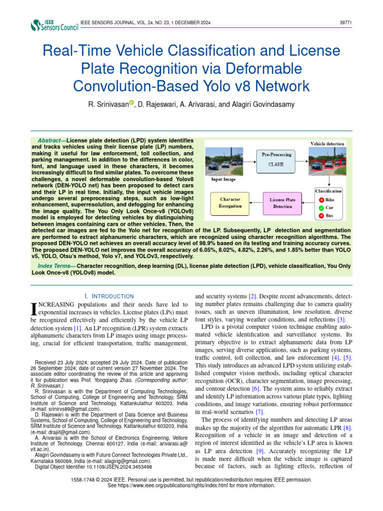 Real-Time Vehicle Classification and License Plate Recognition Via ...