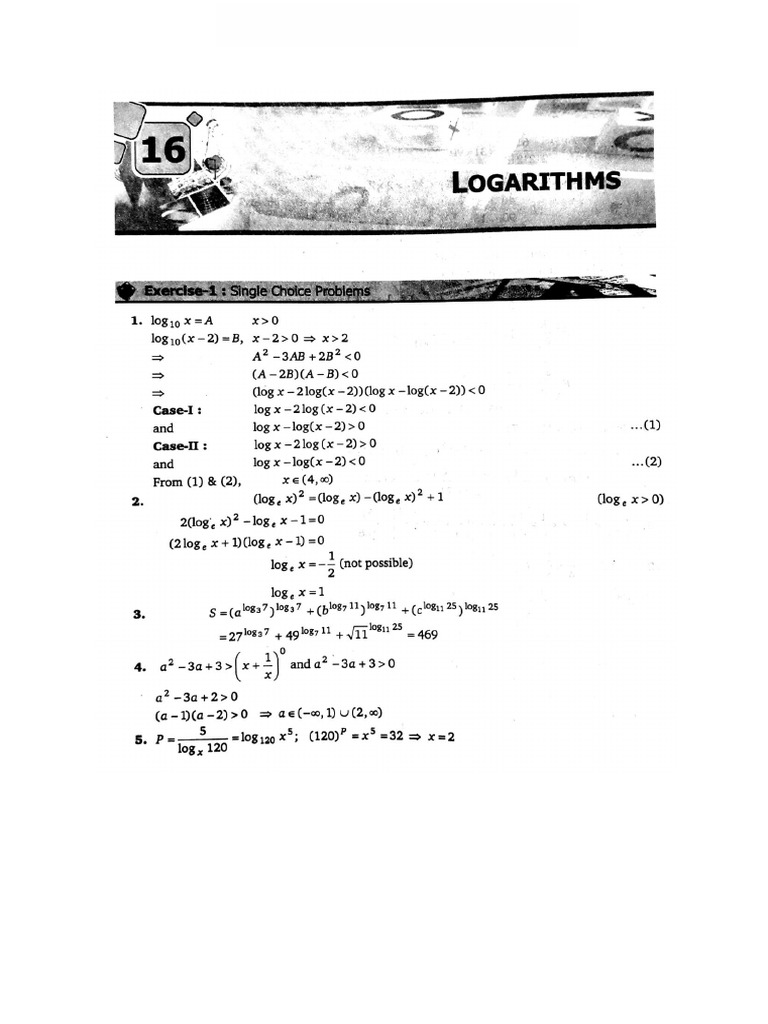Log HW Solution | PDF