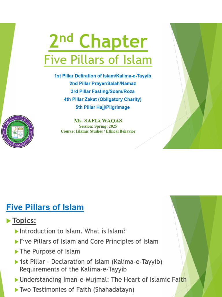 Chapter-2 Five Pillars of Islam - 20-Mar-2025 | PDF | Hajj | Prophets ...