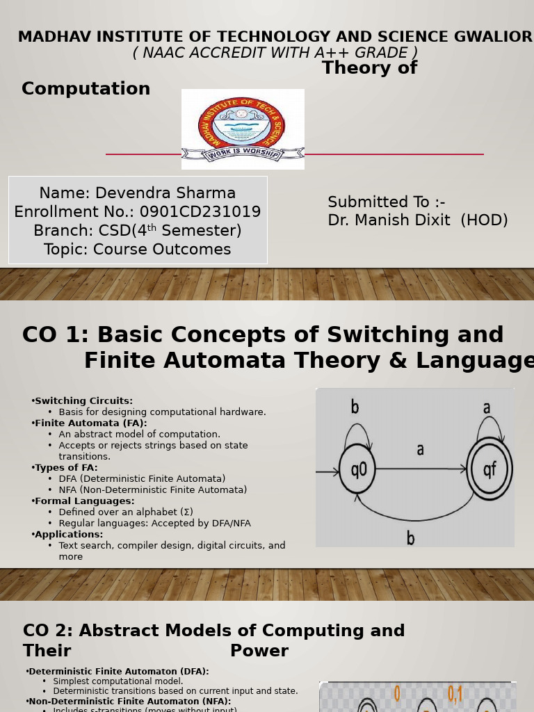 Theory of Computation Overview | PDF | Automata Theory | Mathematical Logic