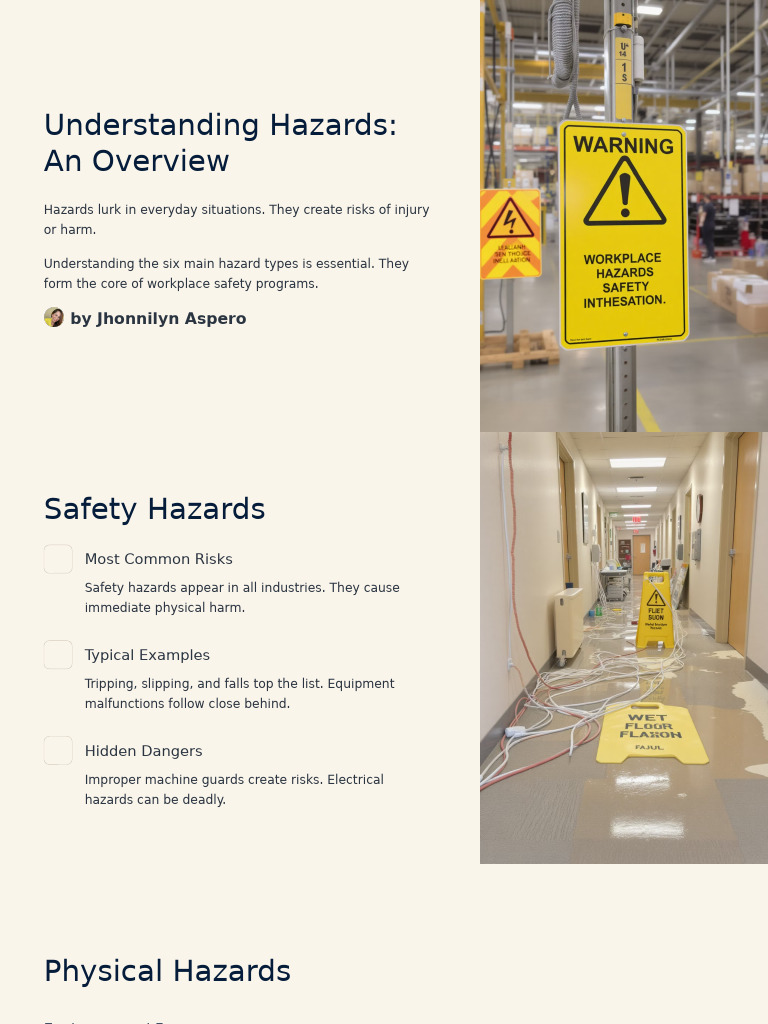 Understanding Hazards An Overview | PDF | Hazards | Toxicity