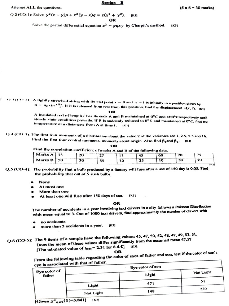 Maths 4 - Previous PUT Solution of Long Question & Some of Its Example Parts - Bharat - Agg | PDF