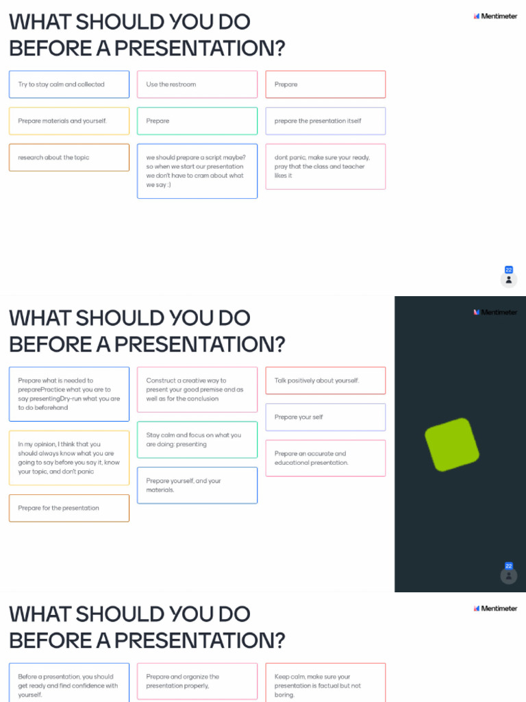 What Should You Do Before A Presentation | PDF