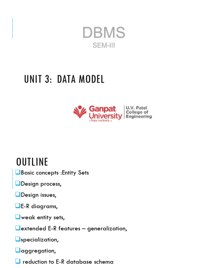 Data Model ER MODEL DBMS | PDF | Relational Database | Data Management