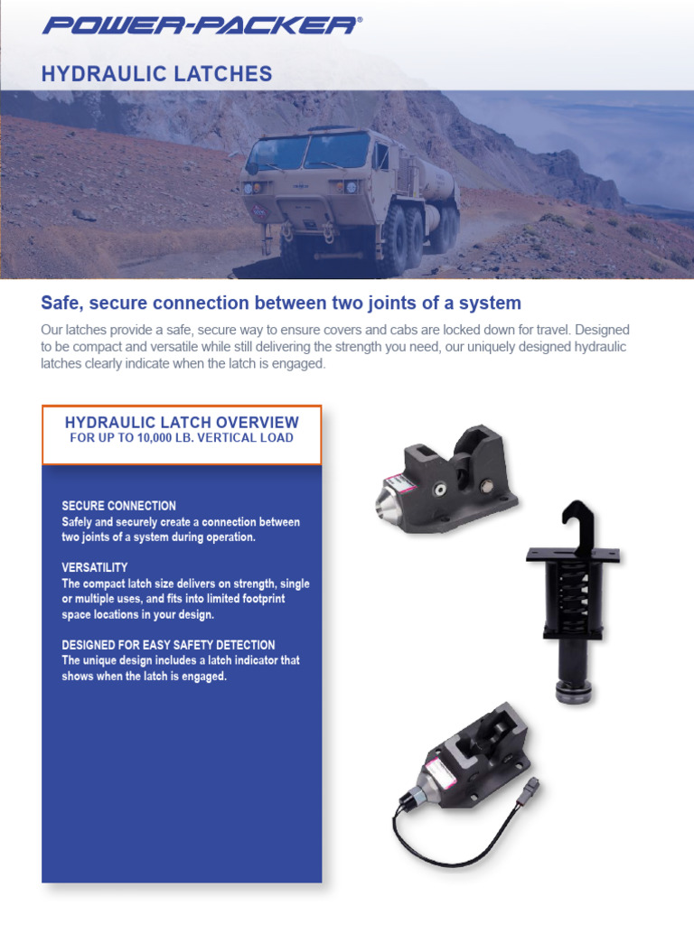 PP Latches-4pgs 101823 | PDF | Switch | Mechanical Engineering