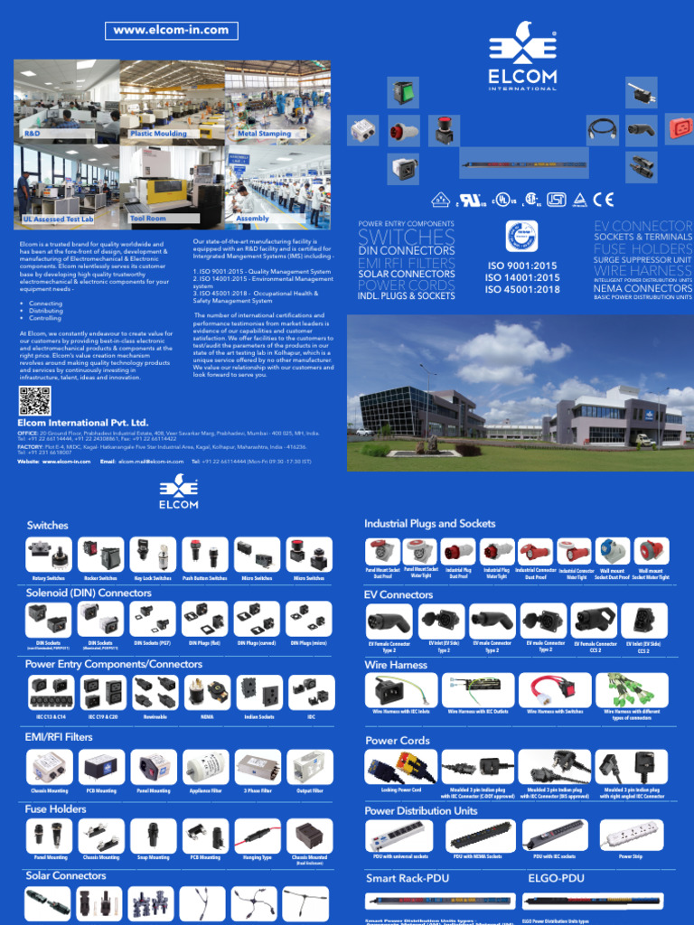 All Product 4 Page Catalog | PDF | Electrical Connector | Ac Power Plugs And Sockets
