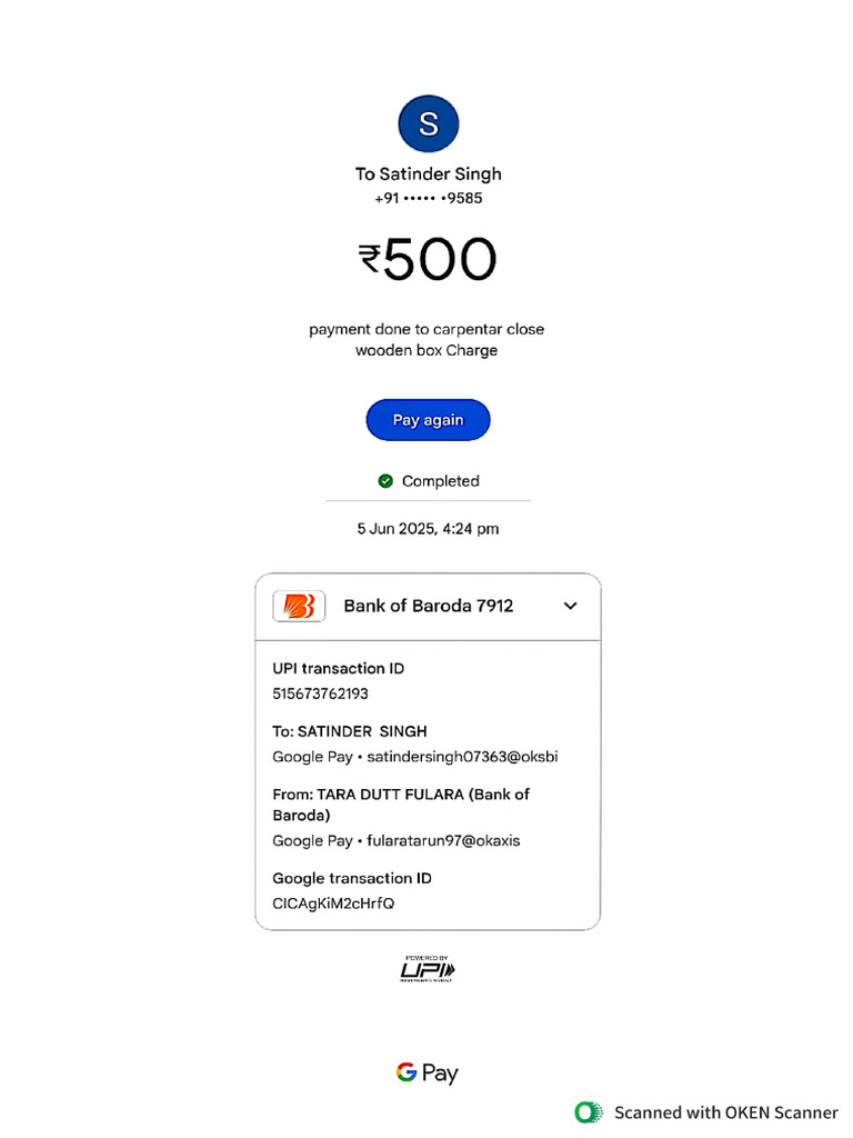 Payment 1 | PDF