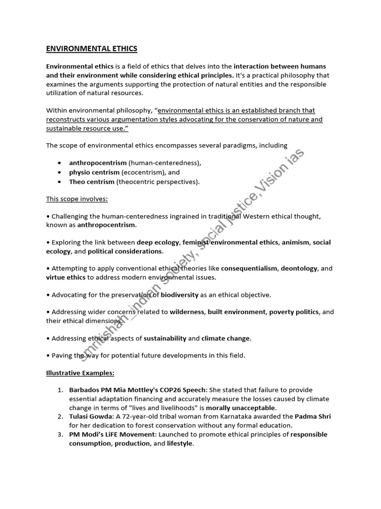 Understanding Environmental Ethics | PDF | Environmental Ethics ...