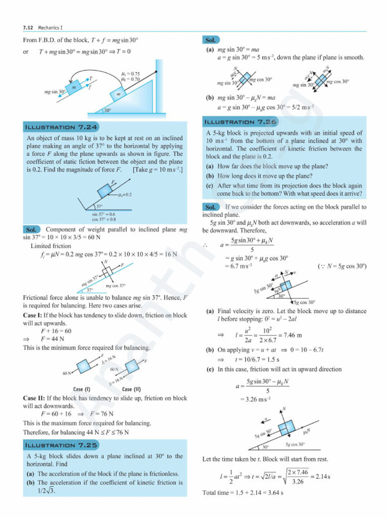 Best Conceptual Questions Newtons Laws Friction | PDF