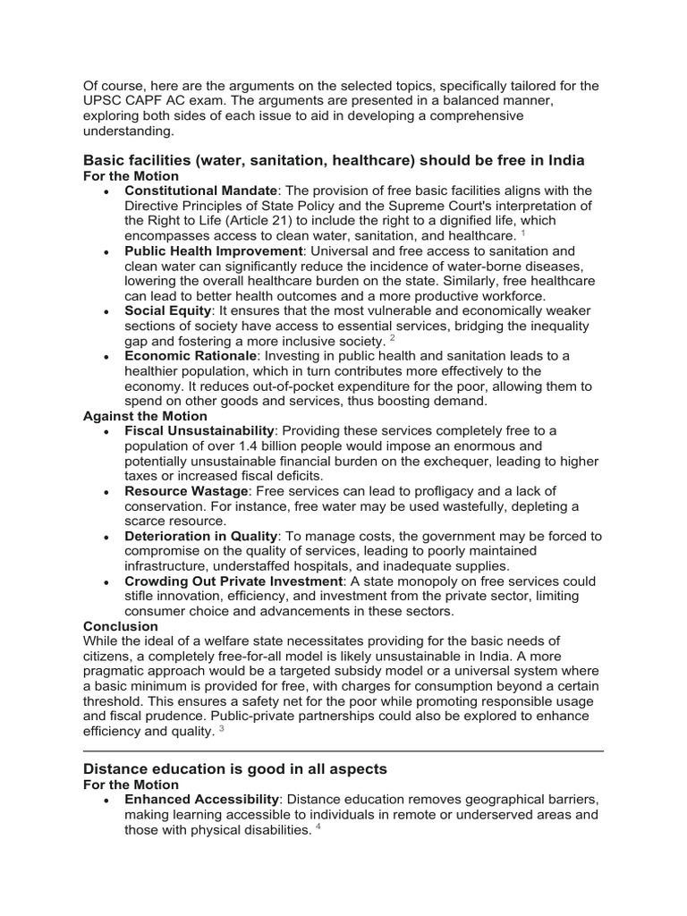UPSC CAPF AC Exam Argument Analysis | PDF | Biometrics | Mental Health