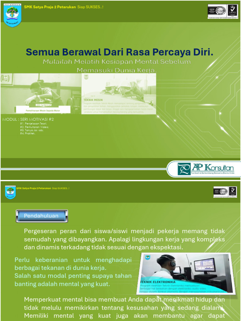 Modul Training Mengubah Rasa Percaya Diri | PDF