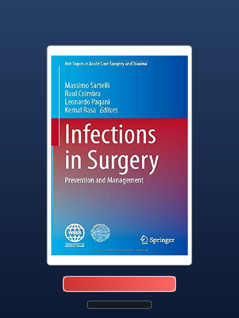 Infections in Surgery Prevention and Management Hot Topics in Acute ...