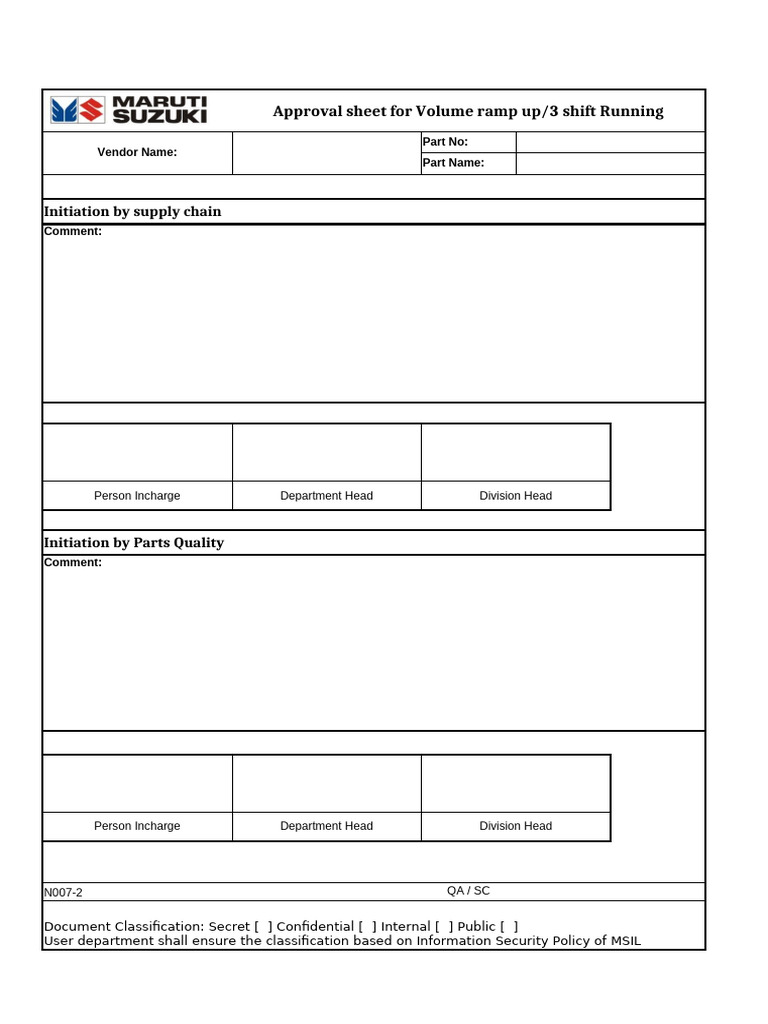 PPVT Approval for Volume Ramp-Up | PDF