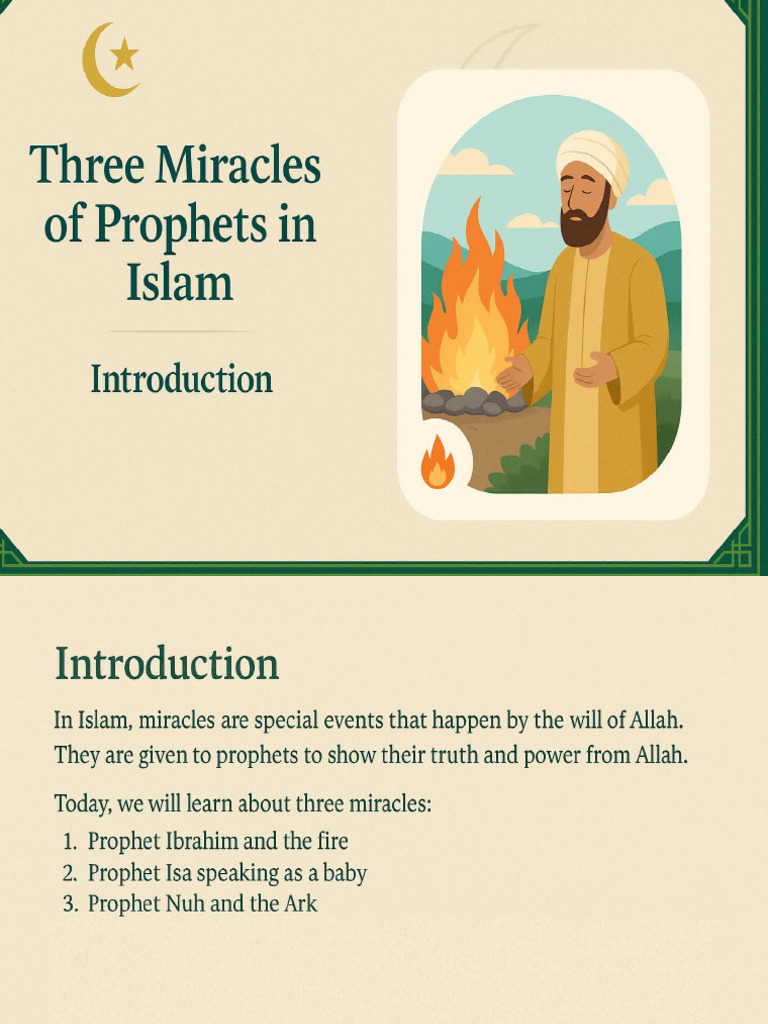 Three Miracles of Prophets | PDF