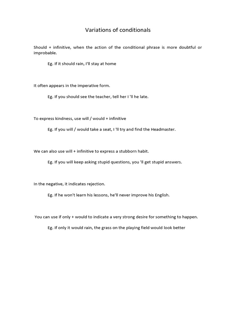 Conditional Variations and Inversion | PDF