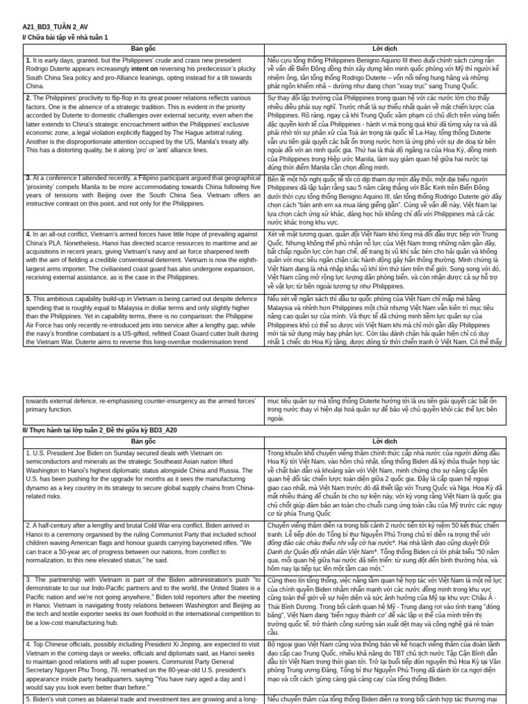 A21 BD3 BTVN | PDF