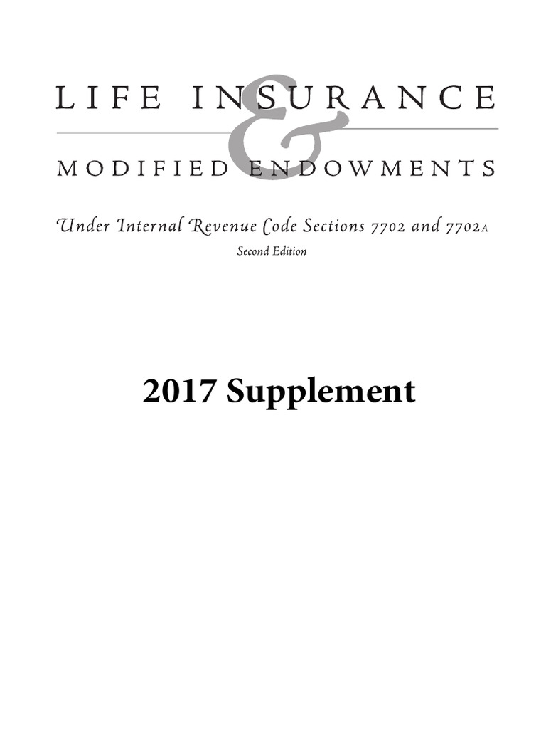 2017 Life Insurance Supplement | PDF | Life Insurance | Insurance