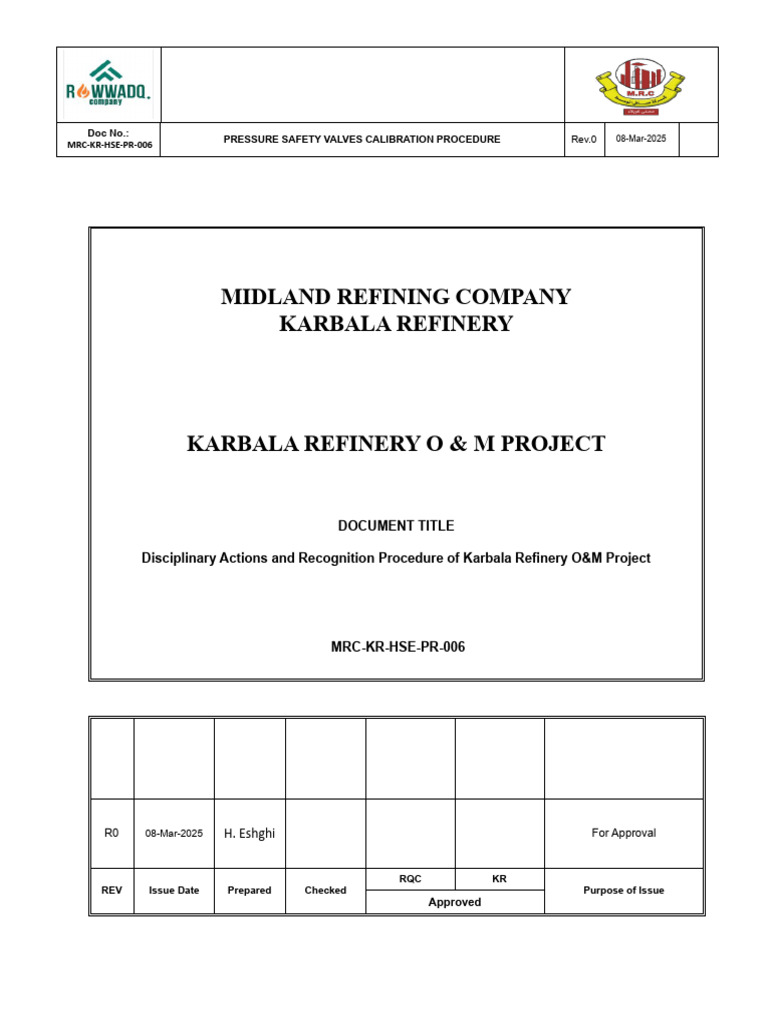 Disciplinary Actions and Recognition Procedure | PDF | Safety ...