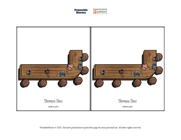 Map Token - Tavern - Bar - 01 - Free | PDF