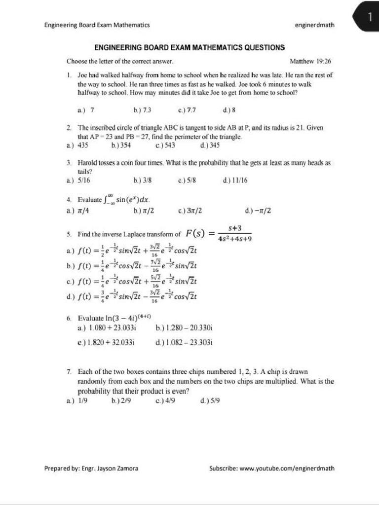 JBZ Math Problems | PDF