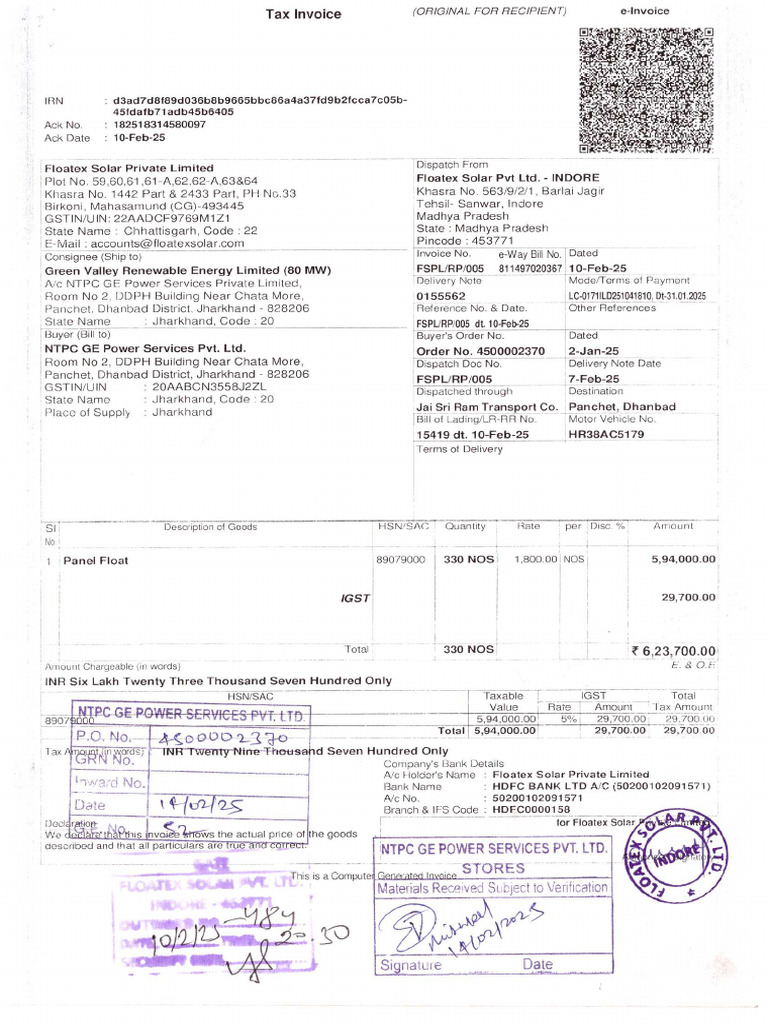 Float Panel 005 10-02-2025 HR38AC5179 | PDF