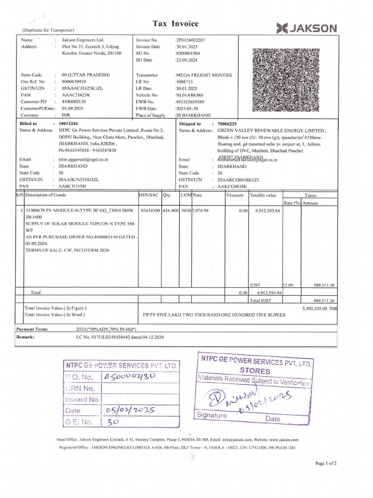 Module Slip 30 3287 30-01-2025 NL01AB8380 | PDF