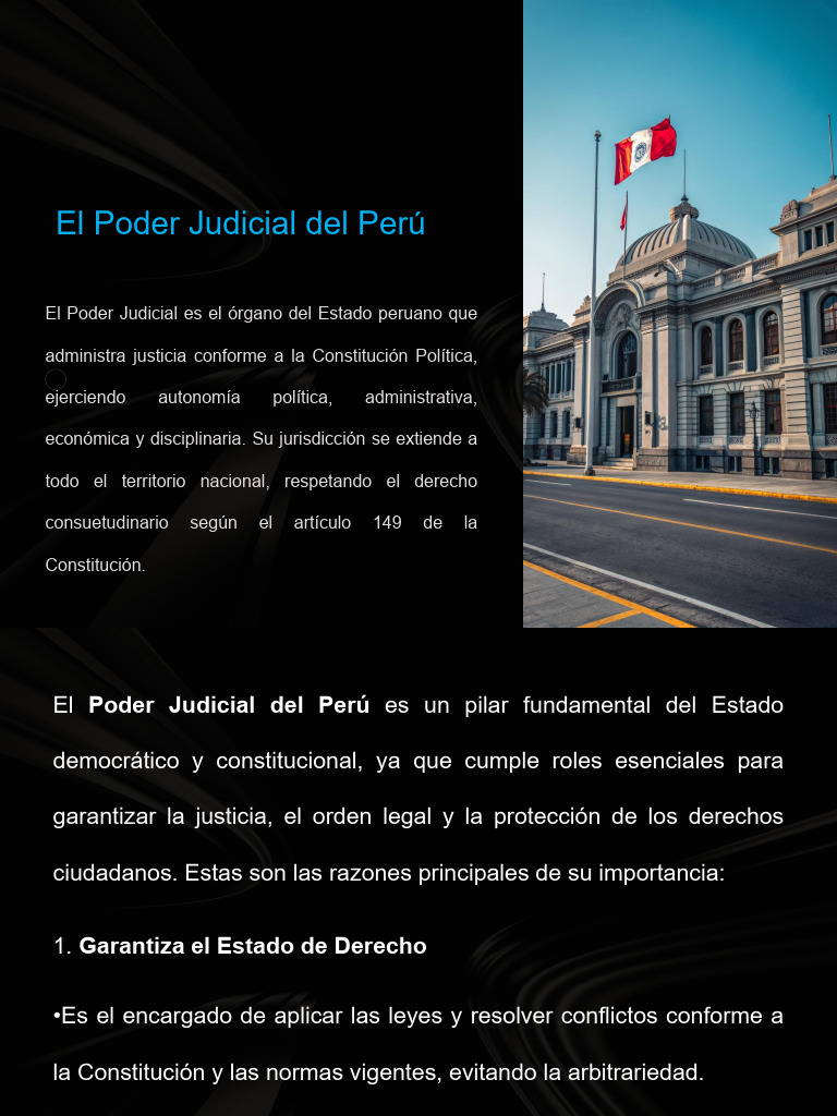 El-Poder-Judicial-del-Peru - PPTX Versión Completa | PDF | Judicaturas | Justicia de la Paz