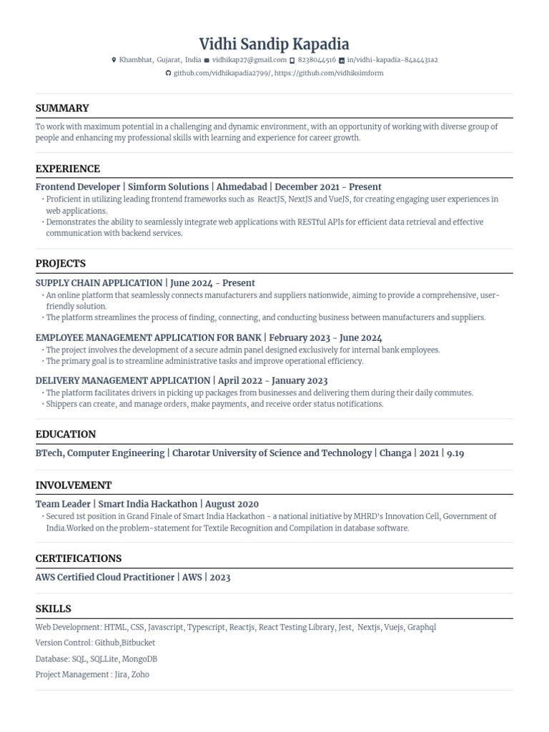 6863903fe91fed7ce1762790 CV | PDF | Web Development | World Wide Web