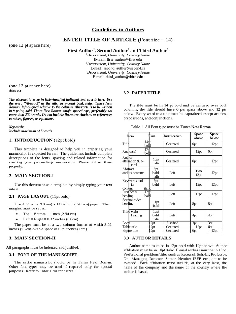 ICTACT Journal Template . | PDF | Bracket | Typefaces