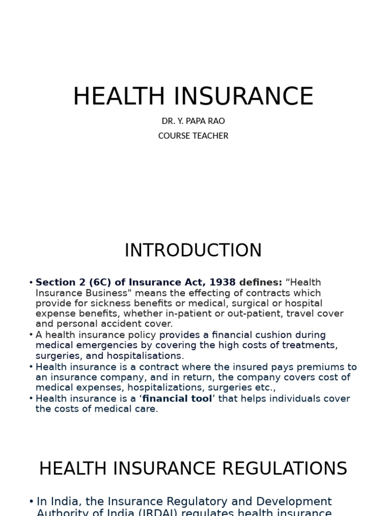 Health Insurance | PDF | Insurance | Health Economics