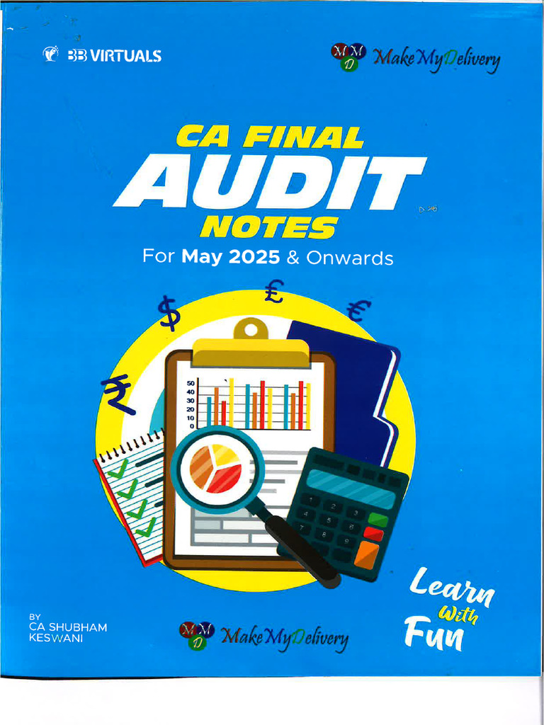 Audit Notes 2025 Subham Keswani Sample | PDF