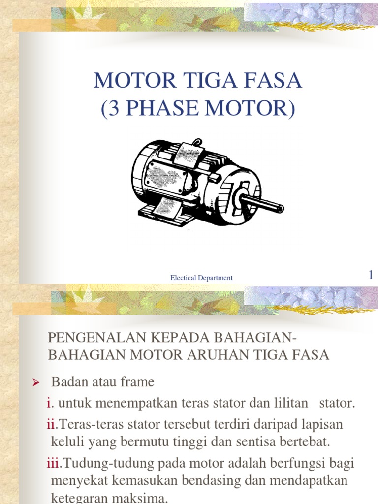 Motor Tiga Fasa | PDF