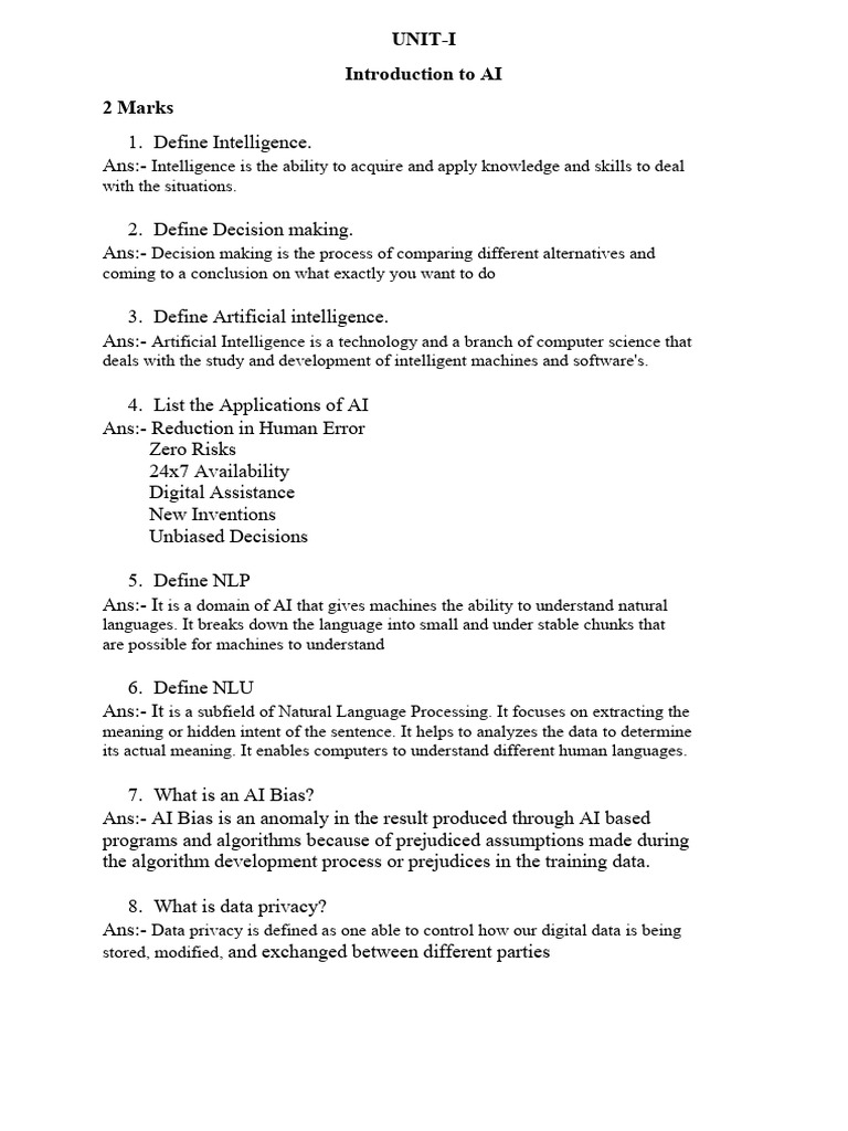 AI Final QB With Answer | PDF | Machine Learning | Artificial Intelligence