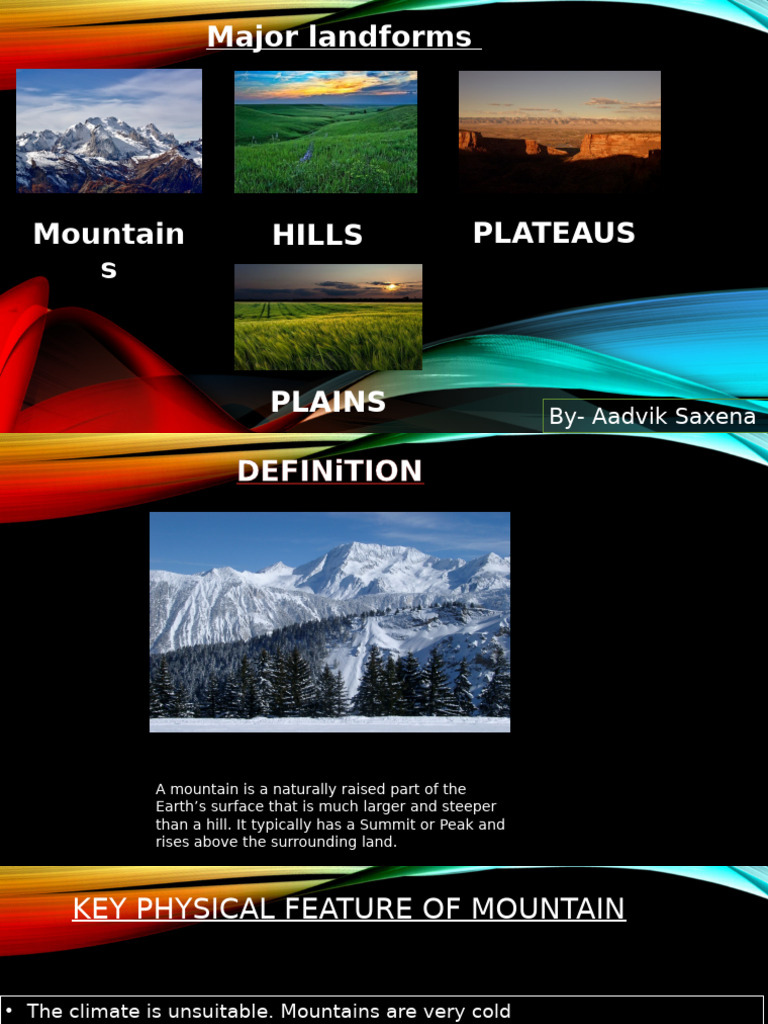 Major Landforms and Plateaus | PDF